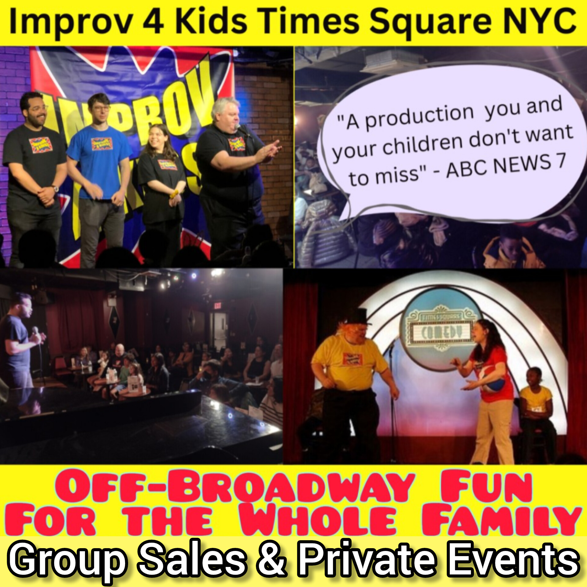 Upcoming Events – The original improv 4 Kids